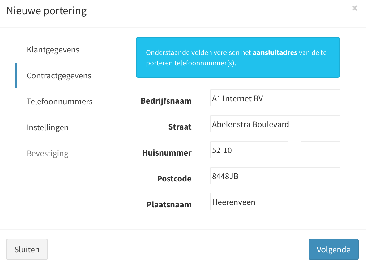 Telefoonnummers (NL) Porteren – A1 Internet